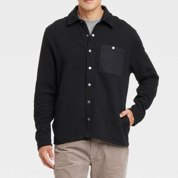 Goodfellow & Co | Jackets & Coats | Goodfellow Co Black Quilted Knit ...
